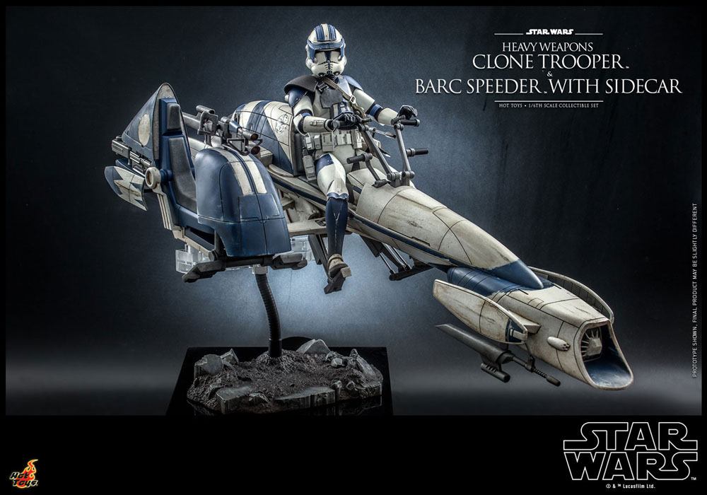 Star Wars: The Clone Wars - Heavy Weapons Clone Trooper & BARC Speeder ...